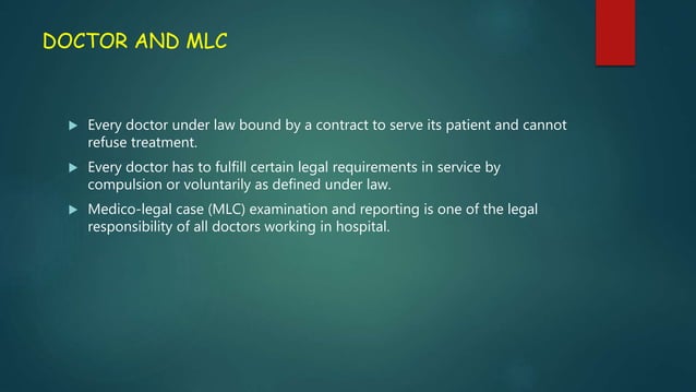 Medico-legal cases | PPTX | Injuries | Diseases and Conditions