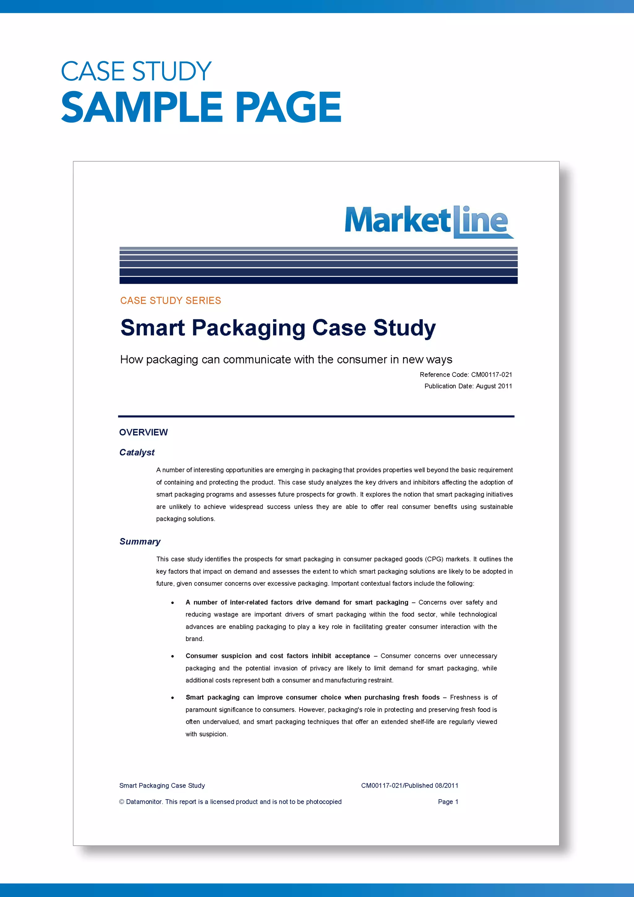 MarketLine Case Study Brochure | PDF