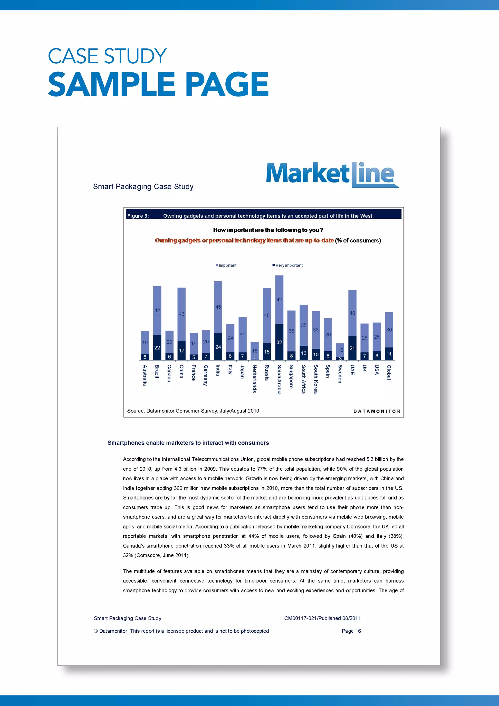 MarketLine Case Study Brochure | PDF