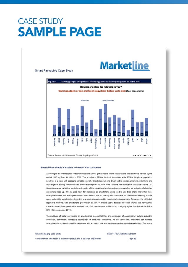 MarketLine Case Study Brochure | PDF