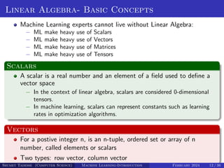Course Title: Introduction to Machine Learning Chapter, One ...