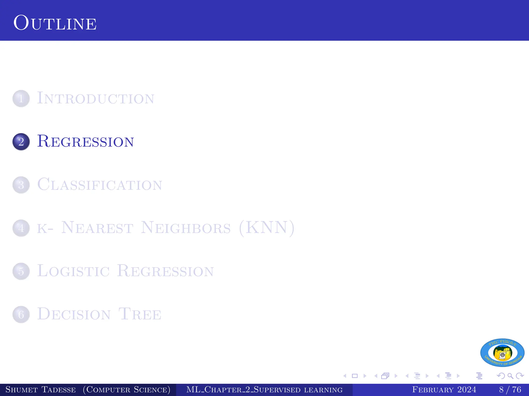 Course Title: Introduction to Machine Learning, Chapter 2- Supervised ...