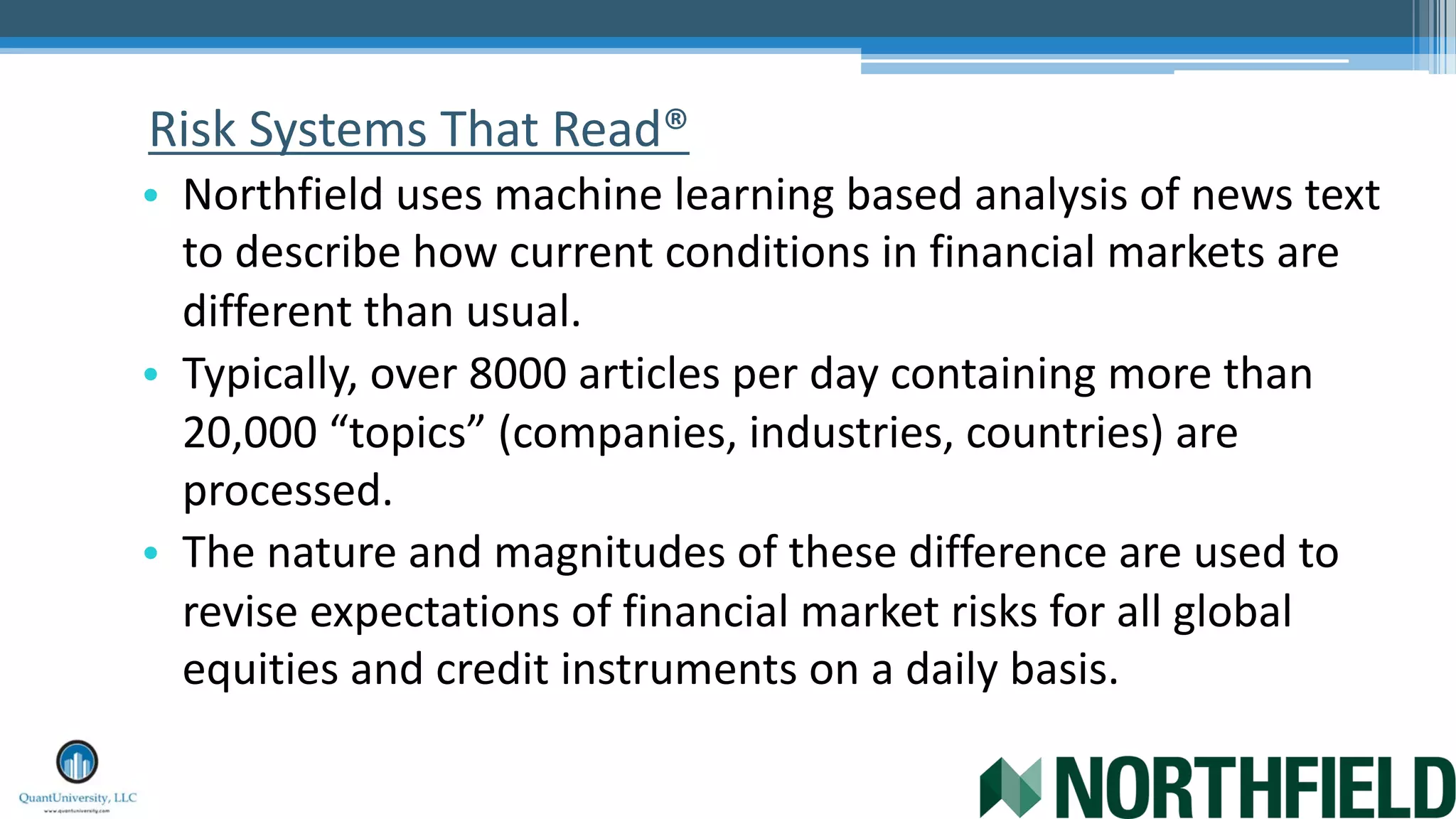 Machine Learning for Finance Master Class | PDF | Technology Industry ...