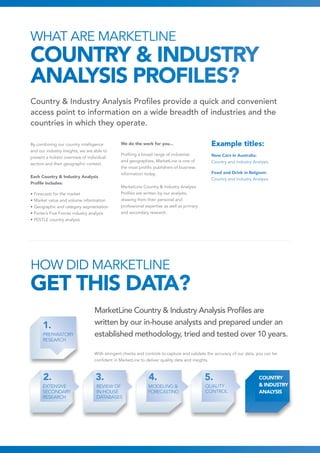 MarketLine's Country and Analysis Brochure | PDF