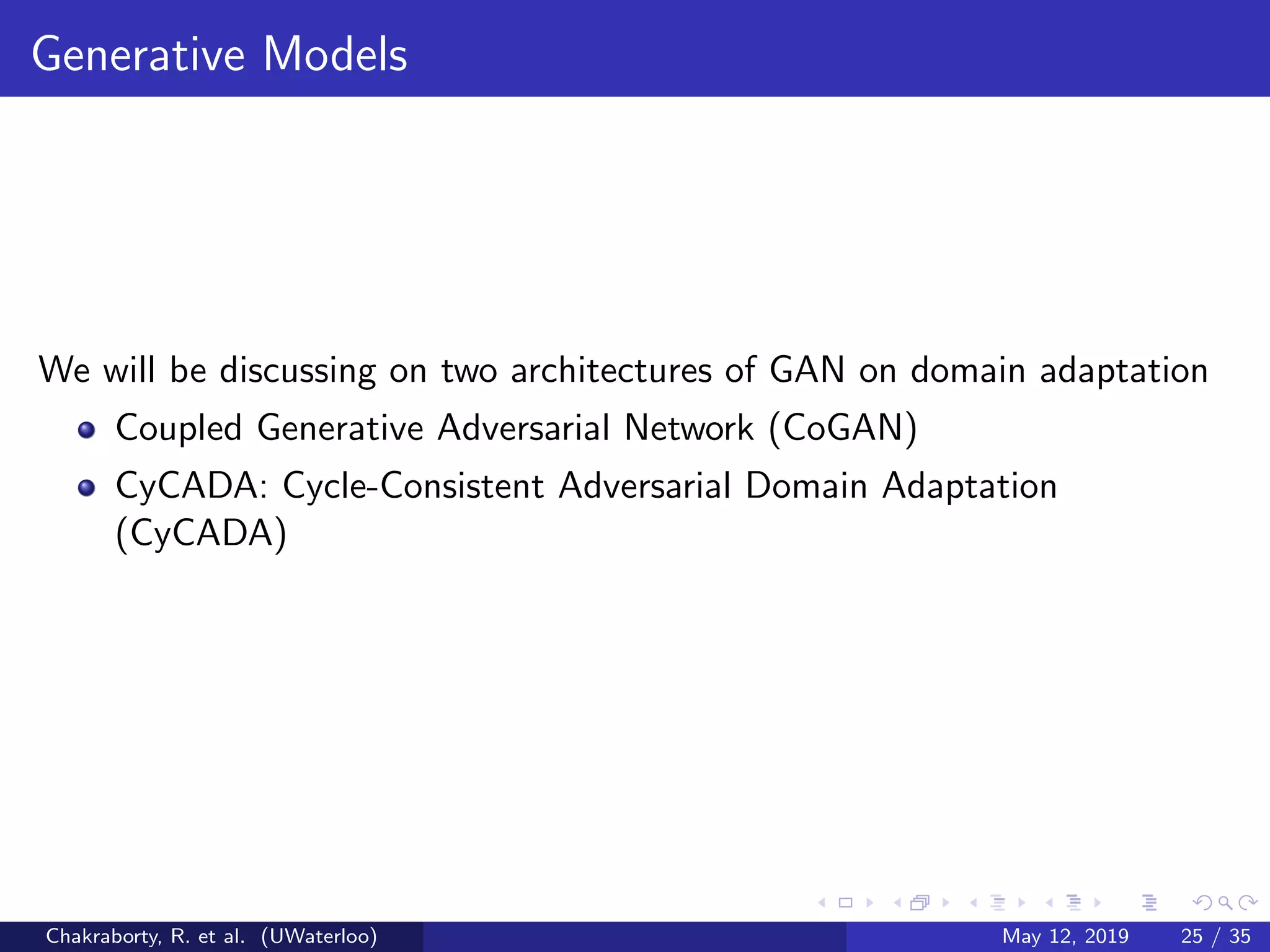 Deep Domain Adaptation using Adversarial Learning and GAN | PDF