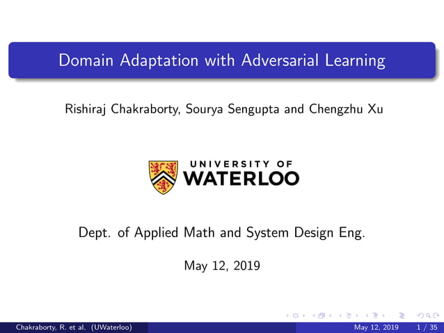 Deep Domain Adaptation using Adversarial Learning and GAN | PDF | Physics | Science