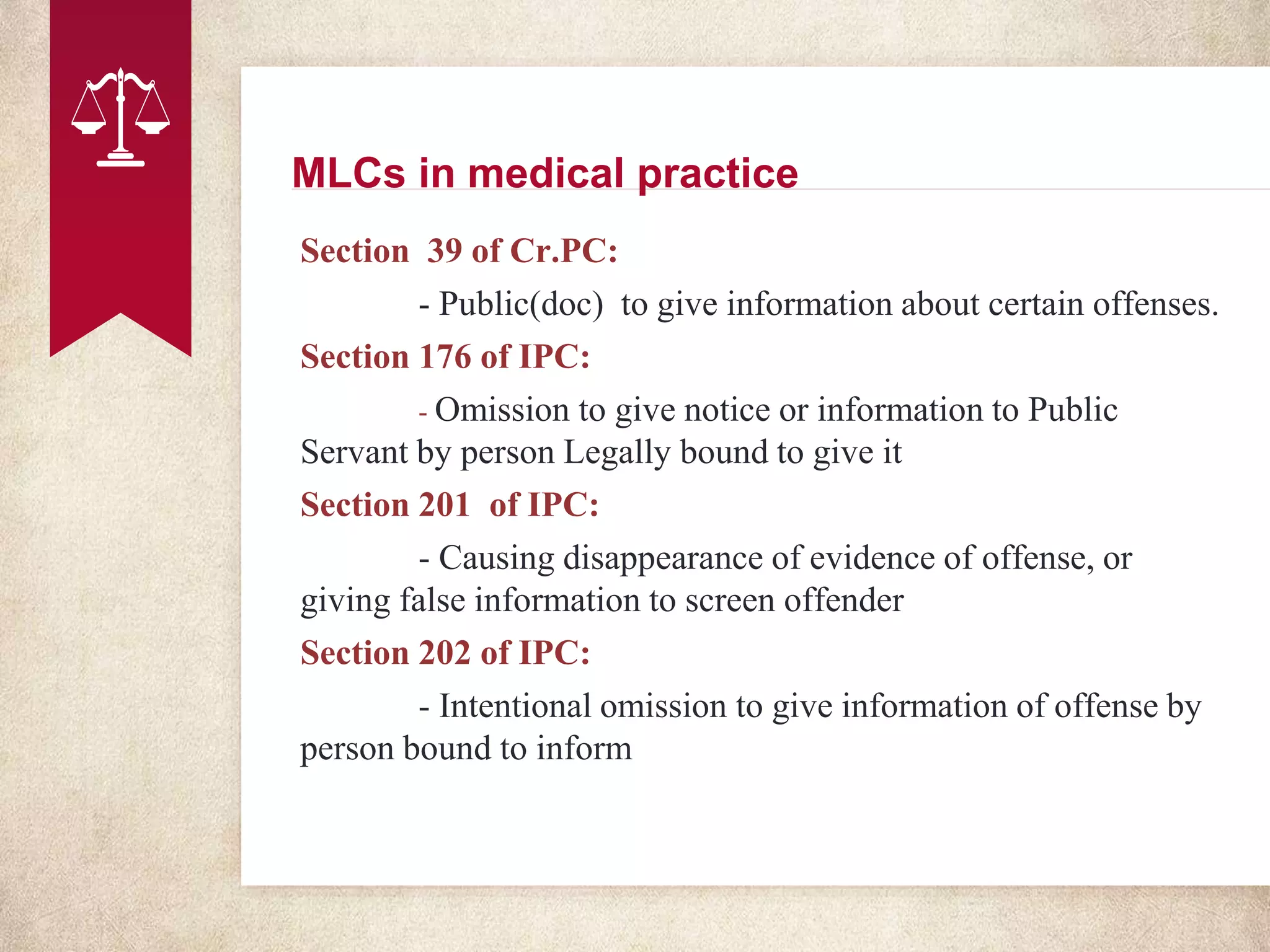 Medicolegal case | PPTX