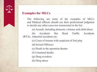 Medicolegal case | PPTX