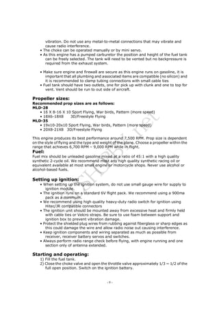 Mld35 engine manual from sdshobby.net