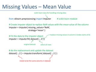 Machine Learning - Dataset Preparation | PPTX