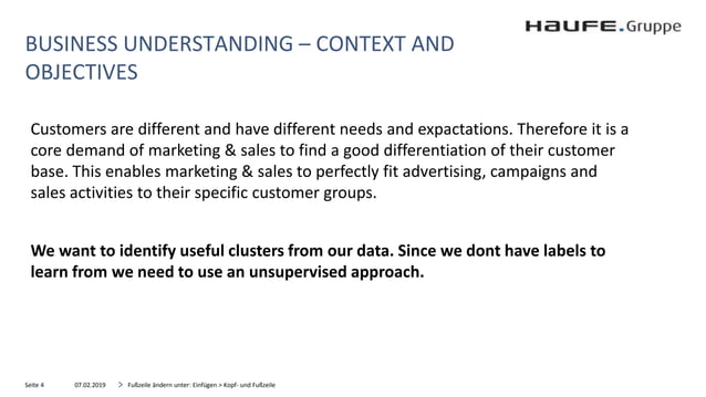 Identifying customer potentials through unsupervised learning | PPT Identifying customer potentials through unsupervised learning | PPT