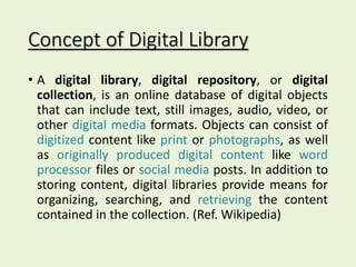 Modern Library and Digital Library Concept | PPTX