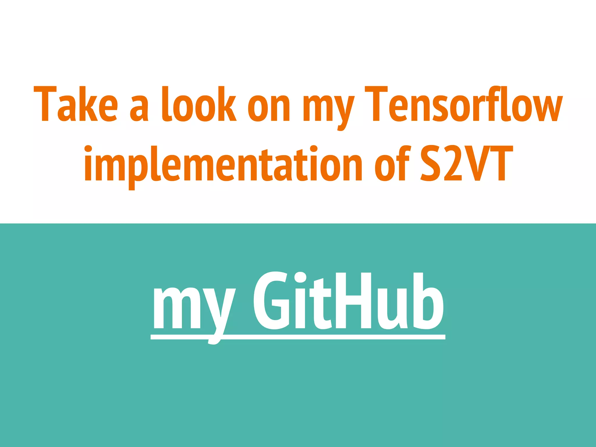 Video caption generation via seq-to-seq model (TensorFlow implementation) | PDF | Video Software ...