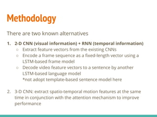 Video caption generation via seq-to-seq model (TensorFlow implementation) | PDF | Video Software ...