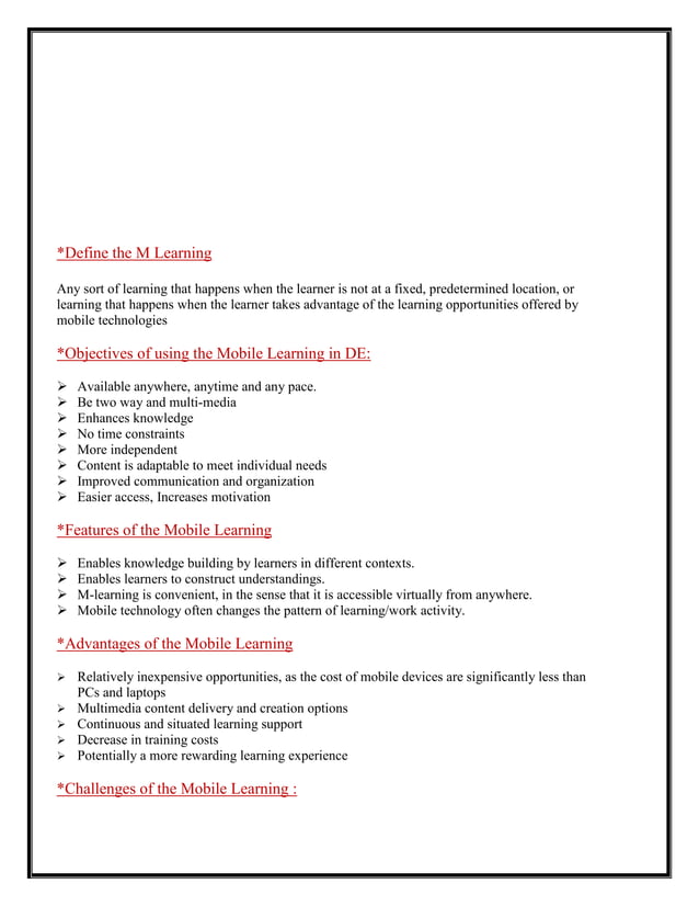 Mlearning | PDF