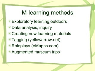 M-learning with GPS | PPT