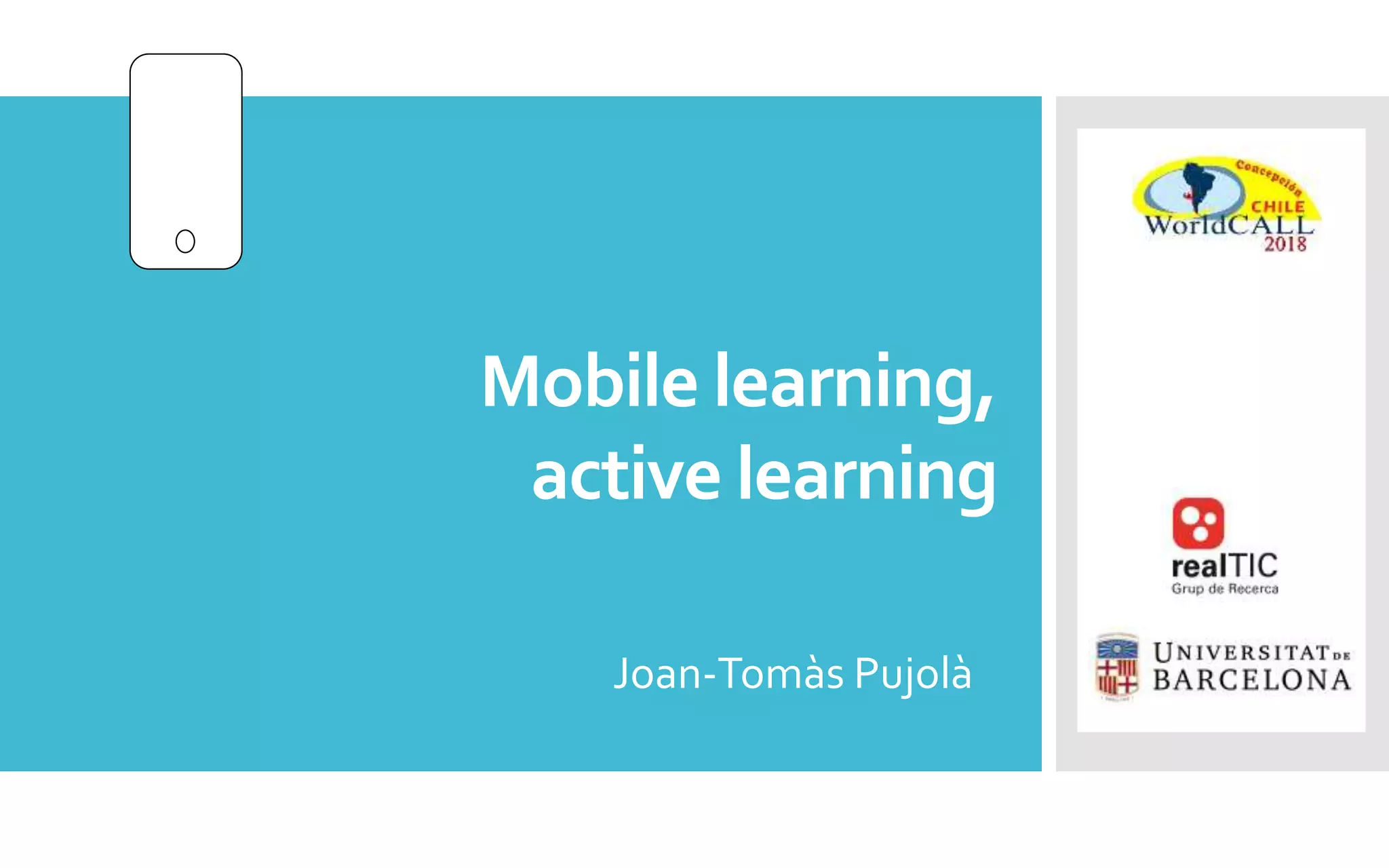 Mobile learning, active learning | PPT