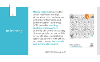 Mobile learning, active learning | PPT