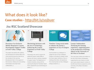 Mobile Learning - City of Glasgow College - June2014 | PPT