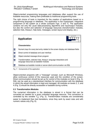 [EN] "Multilingual Information and Retrieval Systems Technology and Applications" | Dr. Ulrich ...
