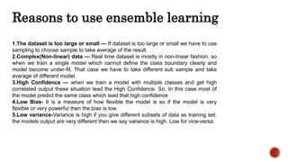 (Machine Learning) Ensemble learning | PPTX