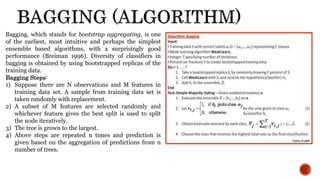 (Machine Learning) Ensemble learning | PPTX