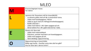 MLEO matematikk - masse | PPTX