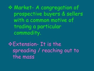 Market-Led Extension | PPTX