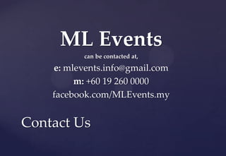 ML Events Company Profile | PPSX | Business Expos & Conferences | Events