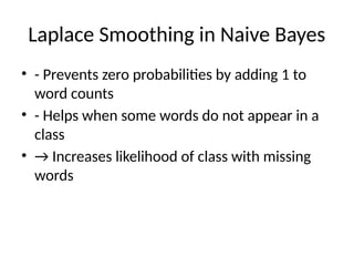 ML_Exam_Review_Summary - Naive Bayes _ ml concepts | PPTX