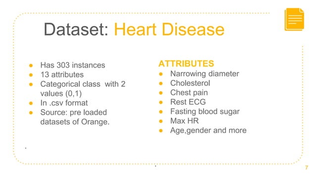 Orange Data Mining and Data Visualization Tool | PPTX | Heart and ...