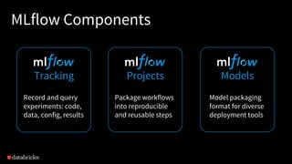mlflow: Accelerating the End-to-End ML lifecycle | PDF