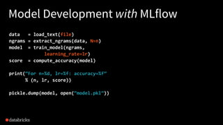 mlflow: Accelerating the End-to-End ML lifecycle | PDF