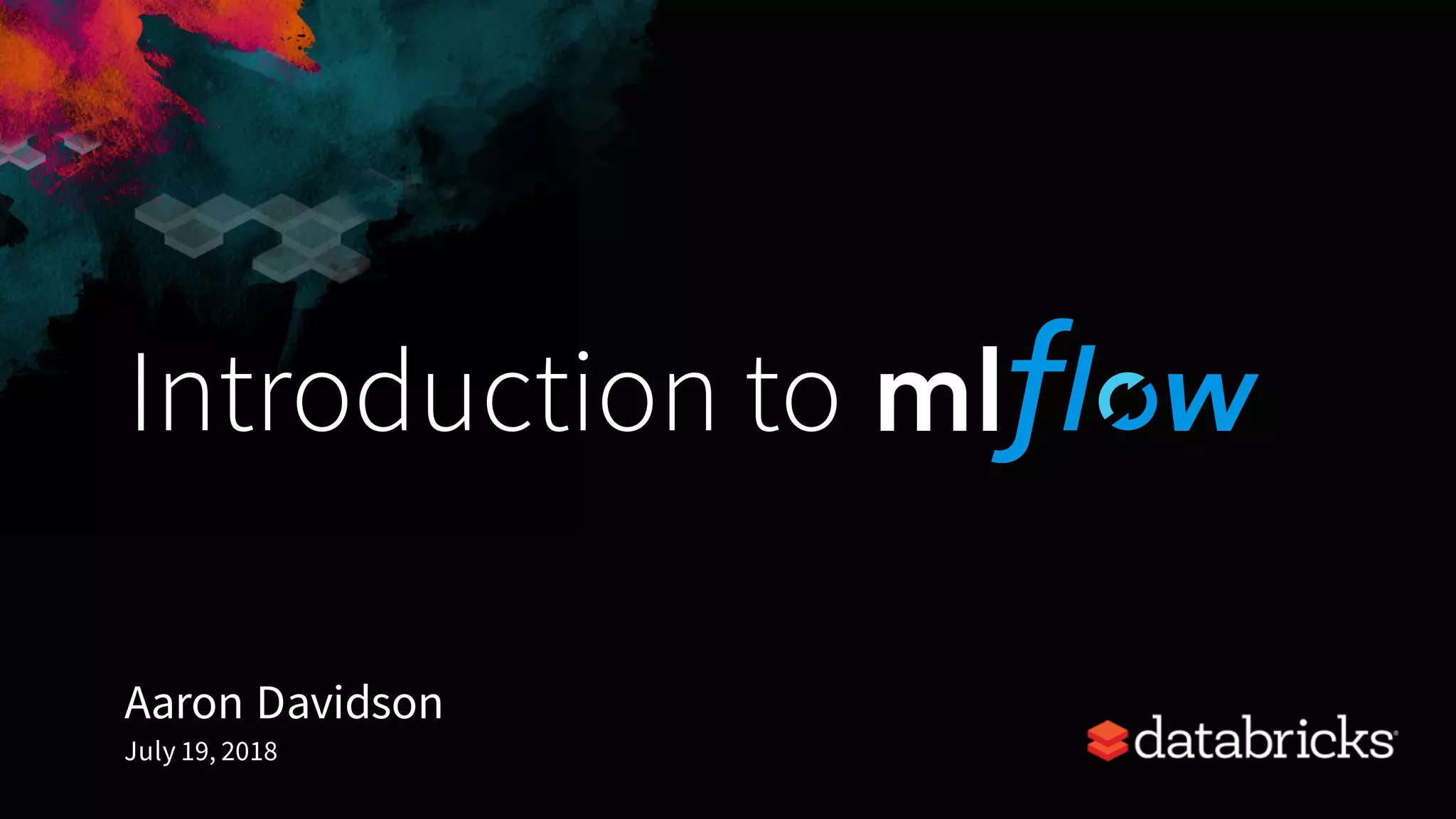 MLflow: Infrastructure for a Complete Machine Learning Life Cycle | PDF