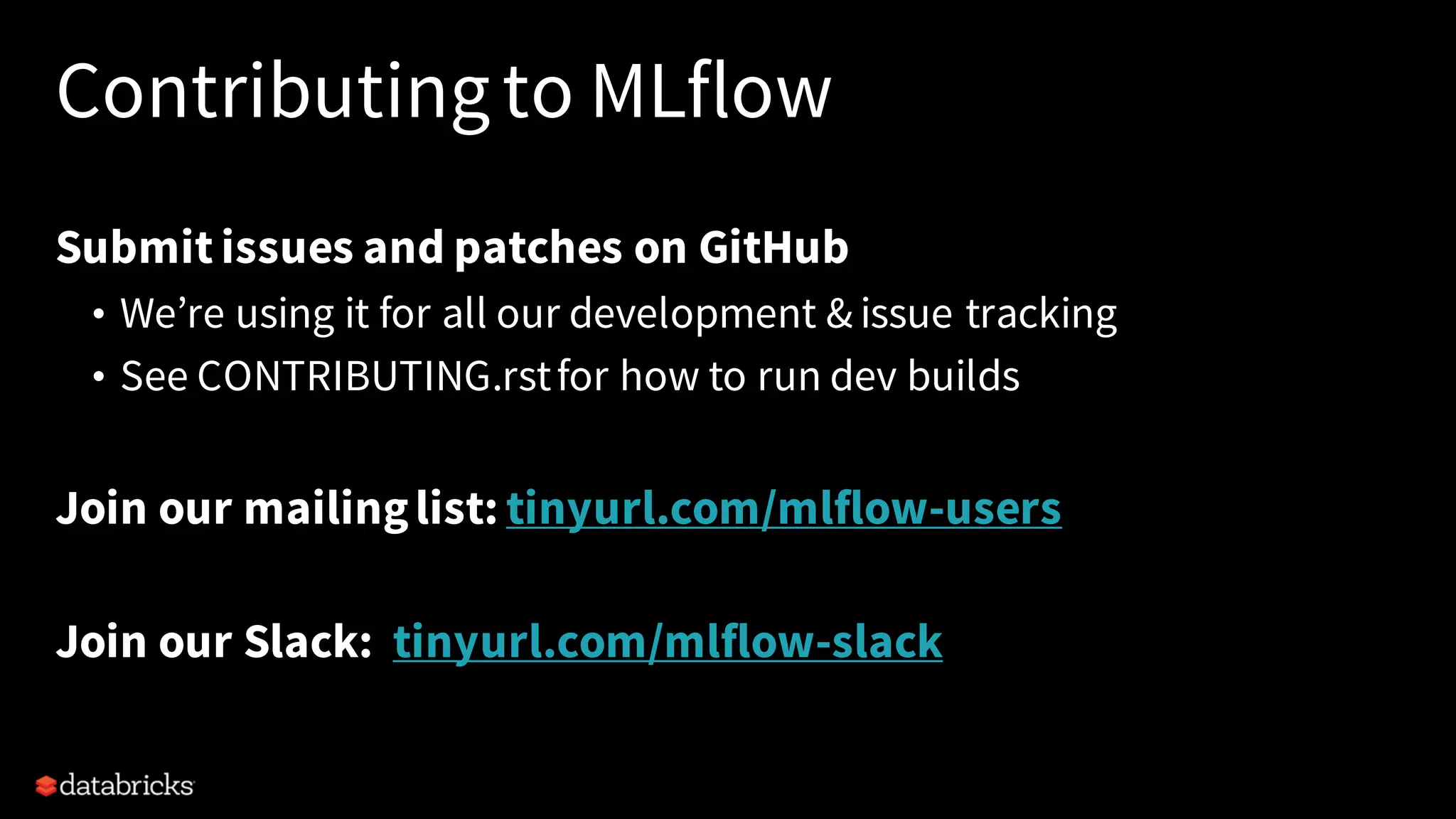 MLflow: Infrastructure for a Complete Machine Learning Life Cycle | PDF