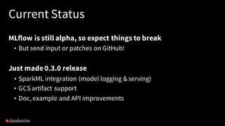 MLflow: Infrastructure for a Complete Machine Learning Life Cycle | PDF