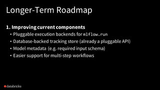 MLflow: Infrastructure for a Complete Machine Learning Life Cycle | PDF