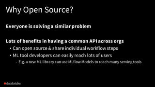 MLflow: Infrastructure for a Complete Machine Learning Life Cycle | PDF