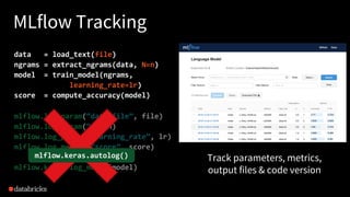 MLflow: A Platform for Production Machine Learning | PPT