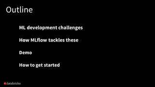 MLflow: Infrastructure for a Complete Machine Learning Life Cycle | PPT