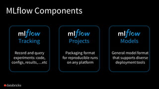 MLflow: Infrastructure for a Complete Machine Learning Life Cycle | PPT