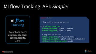 MLFlow: Platform for Complete Machine Learning Lifecycle | PDF