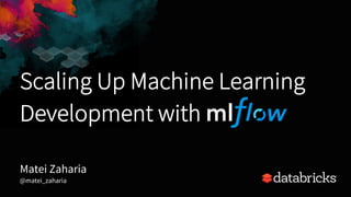 Scaling up Machine Learning Development | PPT
