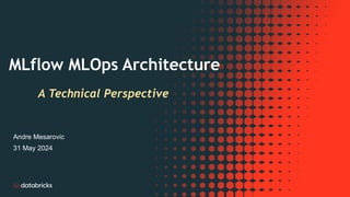 MLflow_MLOps_Databricks_Architecture.pptx | Cloud Computing | Internet