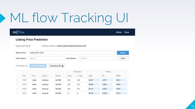 databricks ml flow demonstration using automatic features engineering | PPT