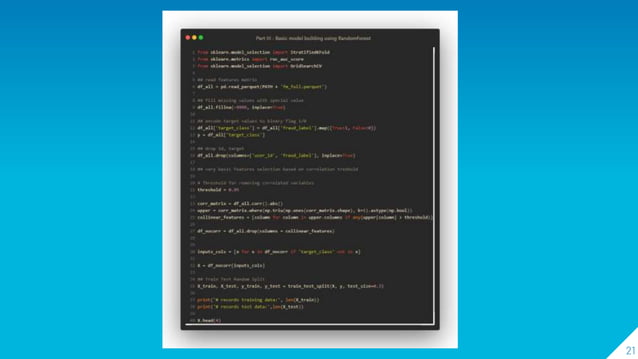 databricks ml flow demonstration using automatic features engineering | PPT