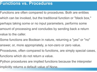 Functions in Python with all type of arguments | PPT