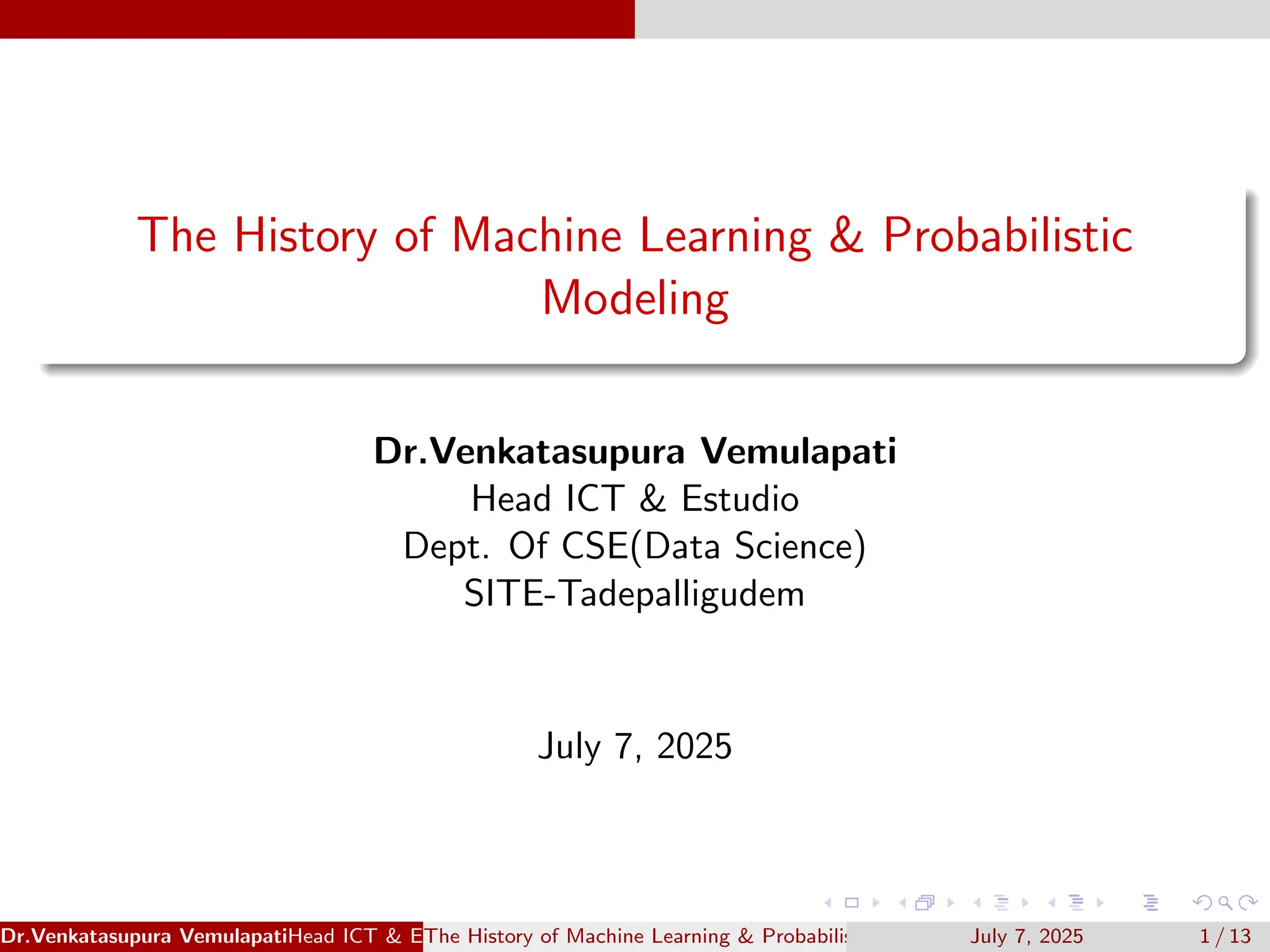 Machine Learning History & Prbabilistic modelling | PDF