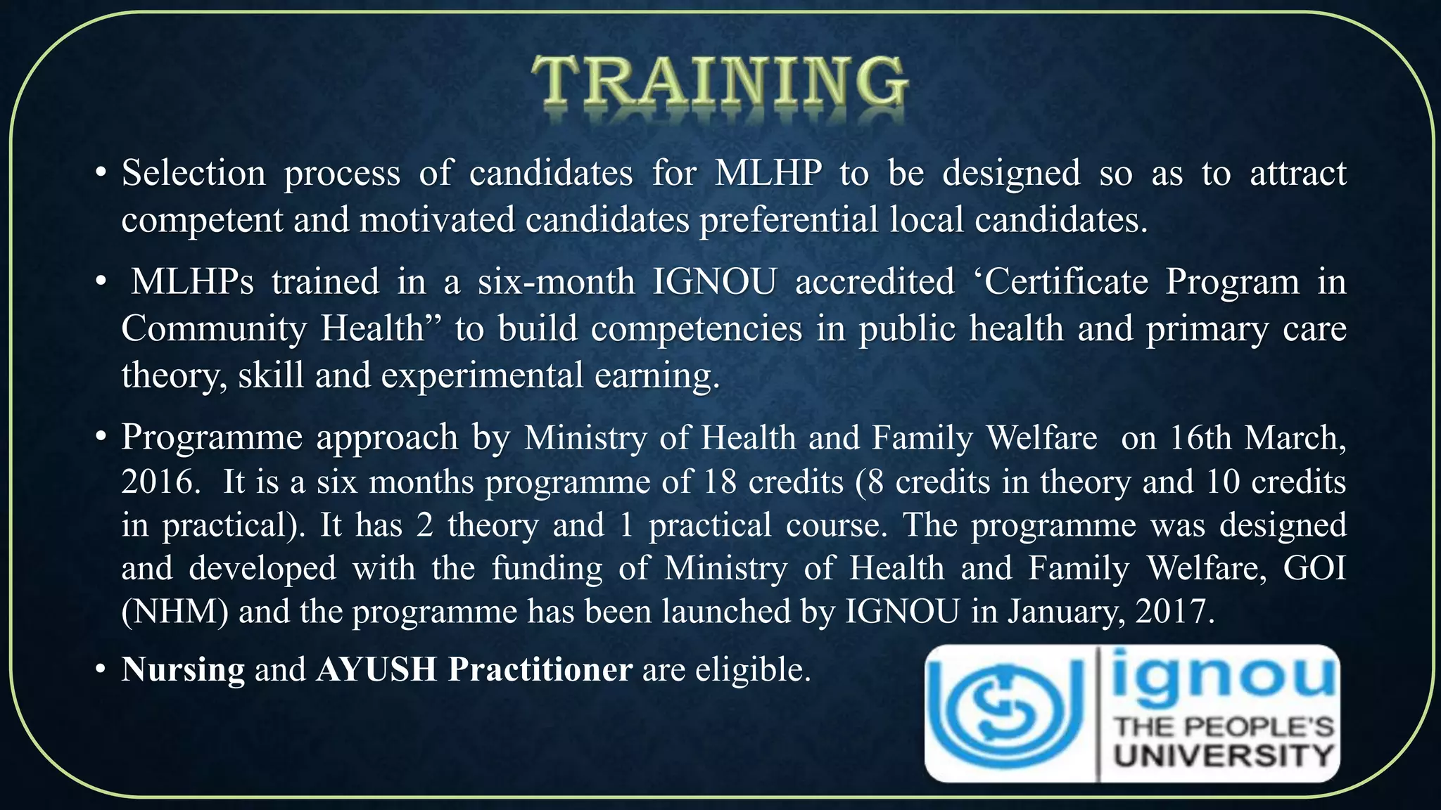 MLHP (Mid level health provider) | PPTX