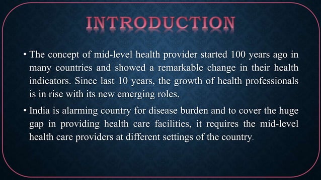 MLHP (Mid level health provider) | PPTX | Diseases and Conditions ...